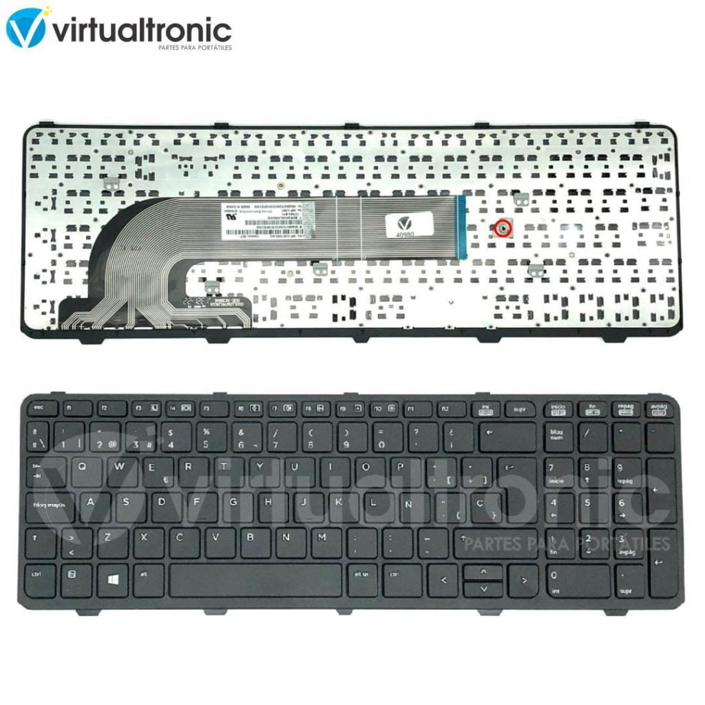 Teclado HP 450-G0 450-G1 455-G1 470-G0 470-G1 450-G2 455-G2 Con Marco - Virtual Tronic
