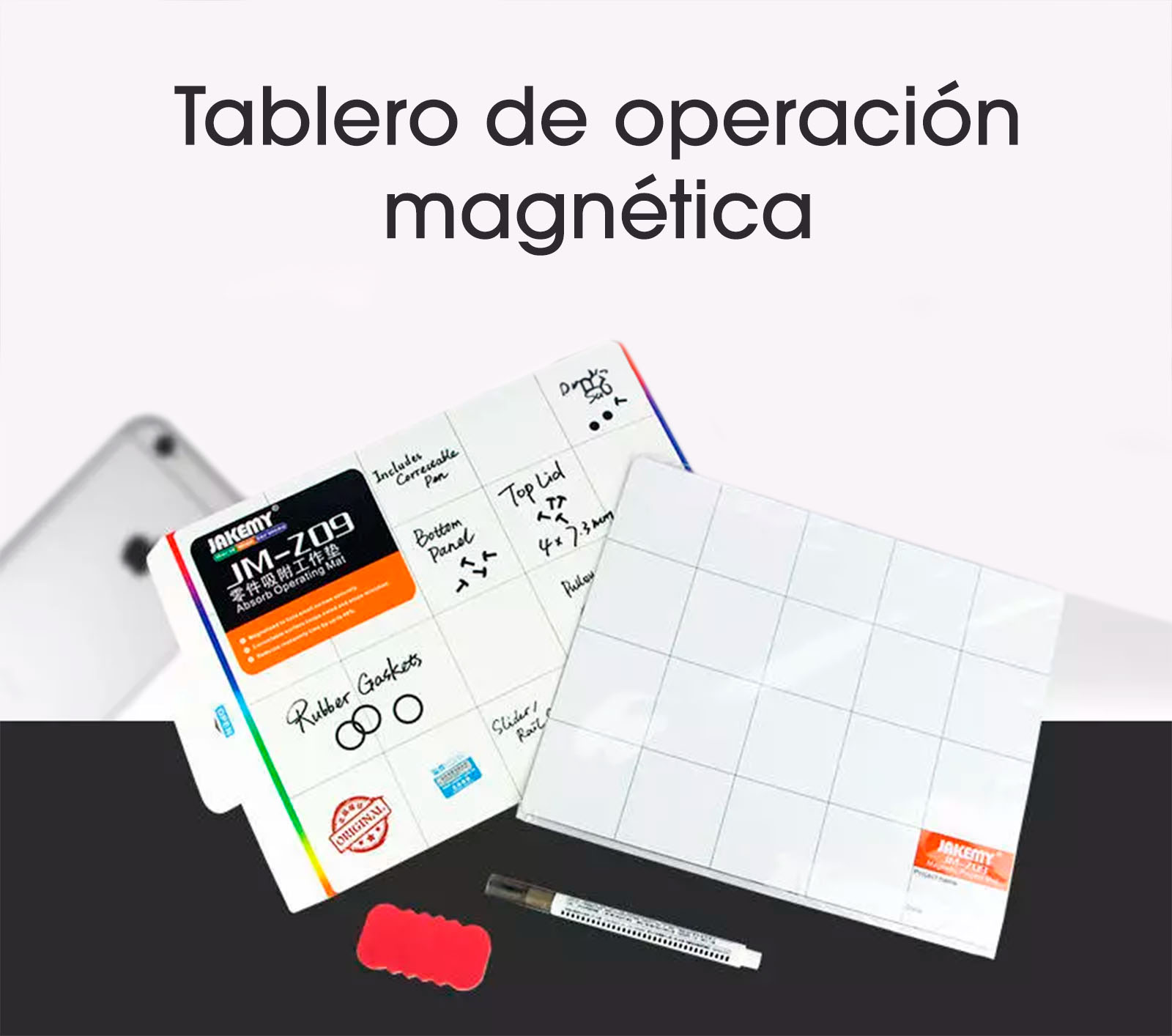 Tablero de proyectos magnetico Jakemy JM-Z09 - Virtual Tronic
