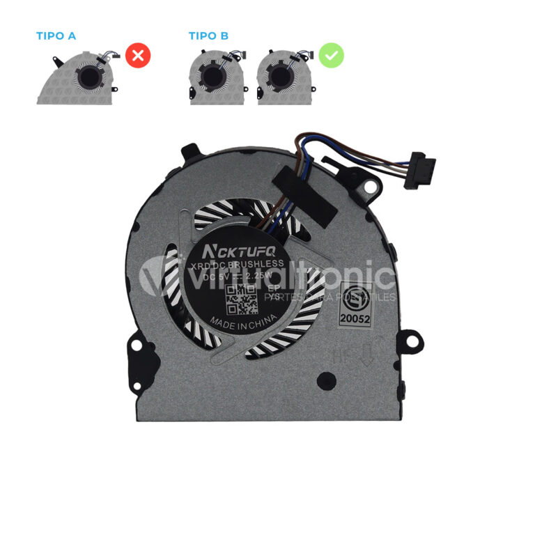 Cooler Hp Pavilion 15-CW (Modelo dual) - Virtual Tronic